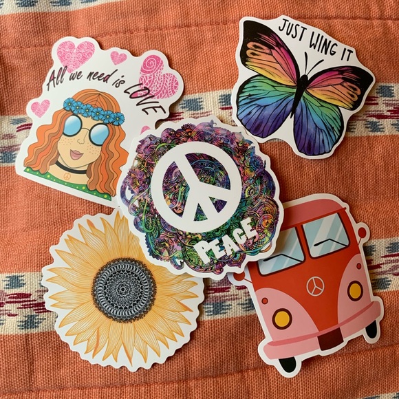 Other | Peace And Love Sticker Pack | Poshmark